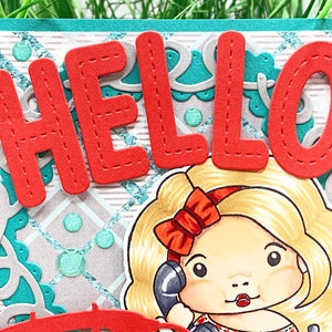 Greeting Card Hello, Call Me, Rotary Phone, Cell Phone, Long Distance ...