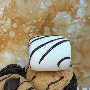 Fake Chocolate Stack ** Fake Brownie, Faux Brownie, Coffee Bar, Fake ...