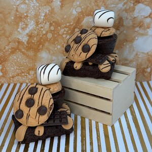 Fake Chocolate Stack ** Fake Brownie, Faux Brownie, Coffee Bar, Fake ...