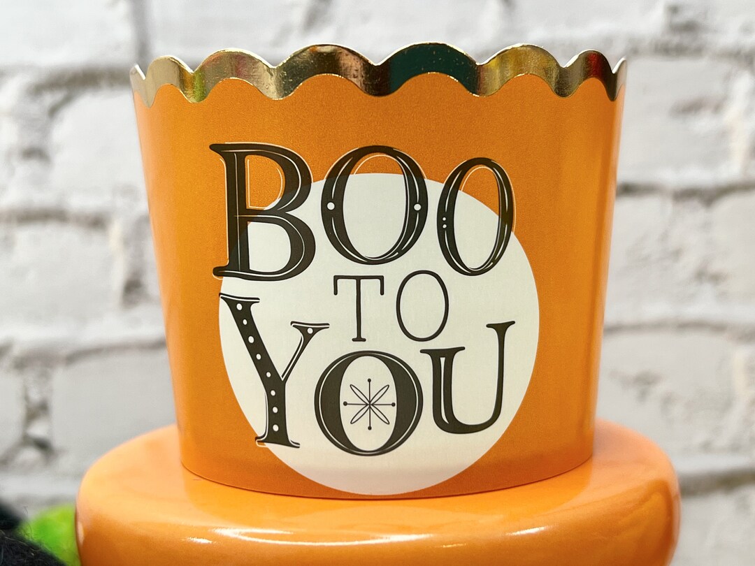 Set of 8 Boo to You Cupcake Wrappers, Cupcake Liner, Baking Cups ...