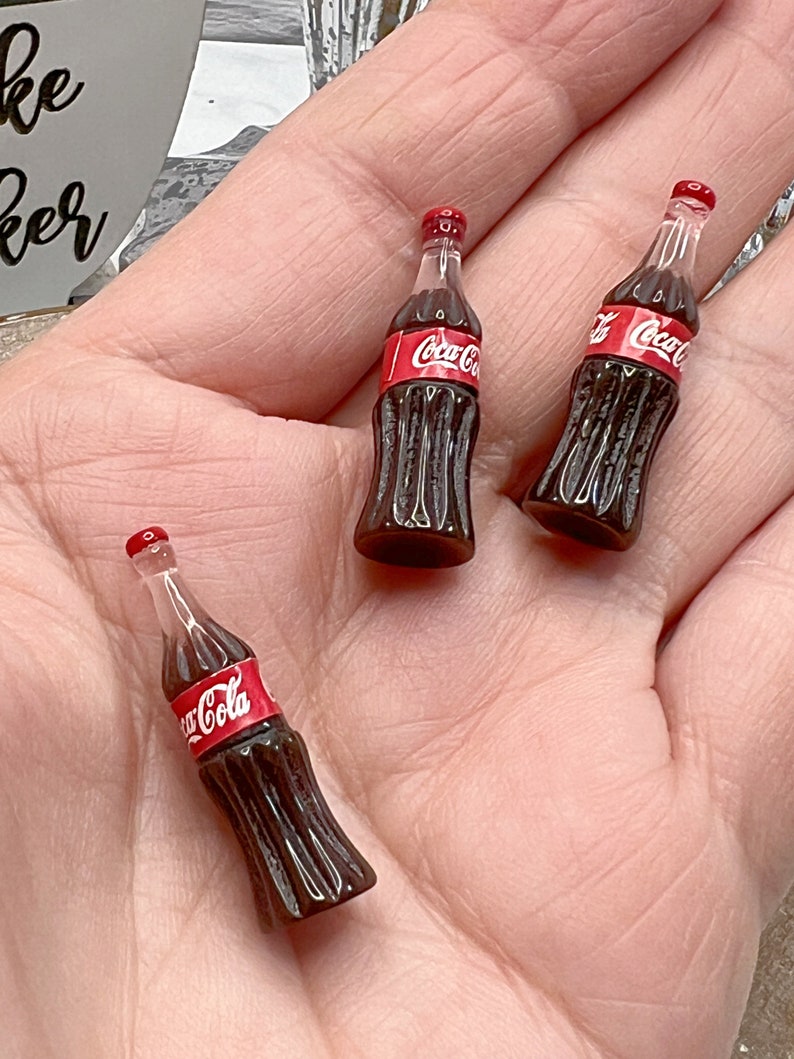 Set of 2 * Miniature Soft Drinks, Mini Coke, Mini Coke Bottle, Coca ...