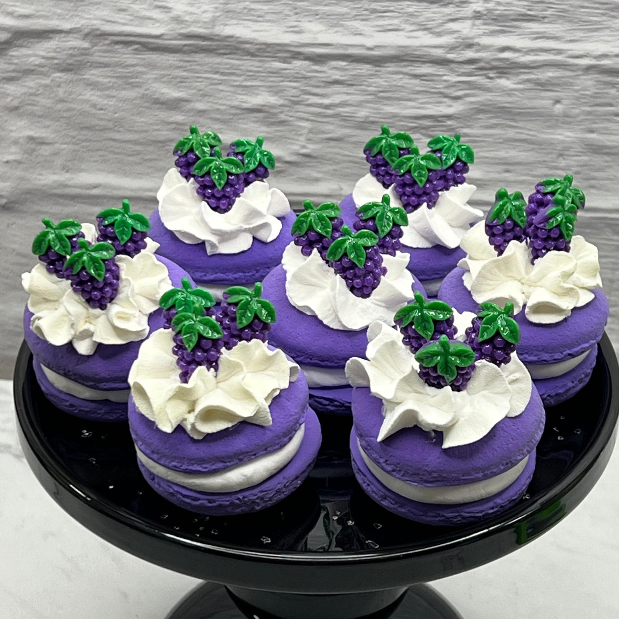 Faux Grape Macaroon * Handmade Fake Grape Macaron, Realistic Faux ...