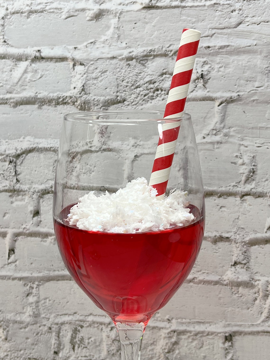 Fake Christmas Wine Fake Alcohol Fake Drinks Fake Snow Red - Etsy
