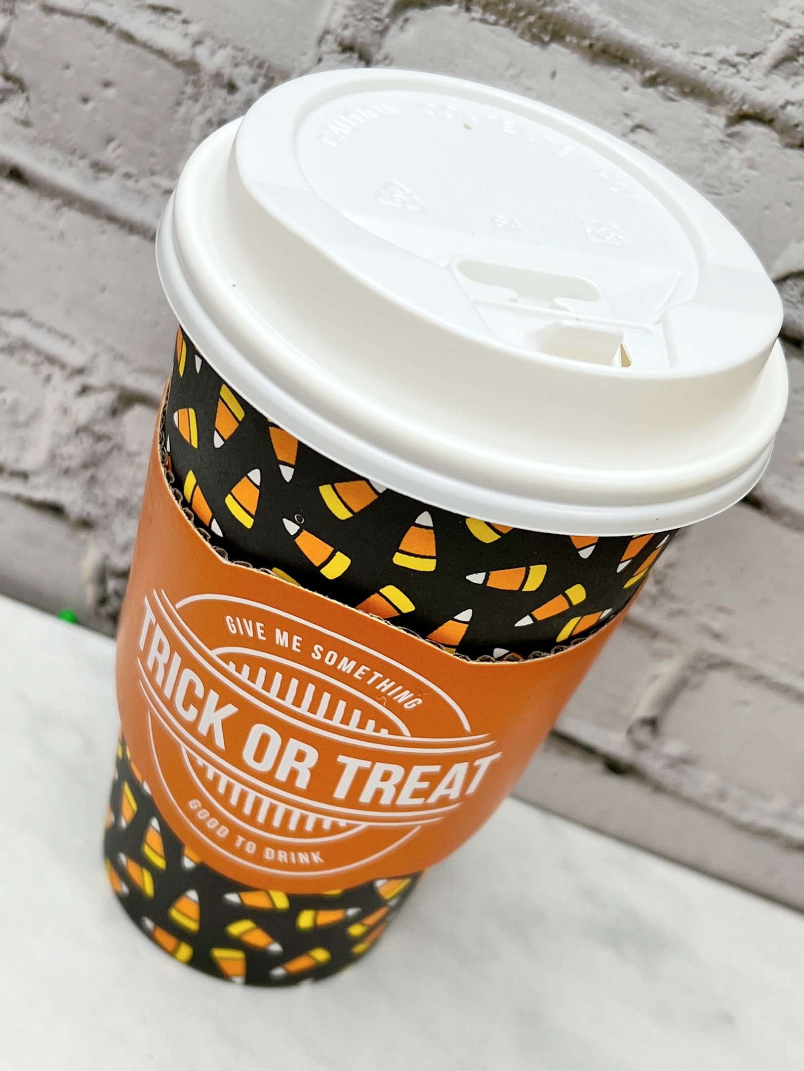 Set of 4 candy Corn Coffee Cup To-go Cup Disposable Coffee - Etsy