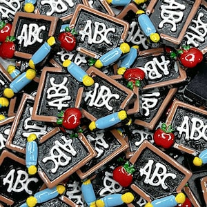 Set of 2 * Fake ABC Black Board, Back to School, Fake Books, Blackboard ...