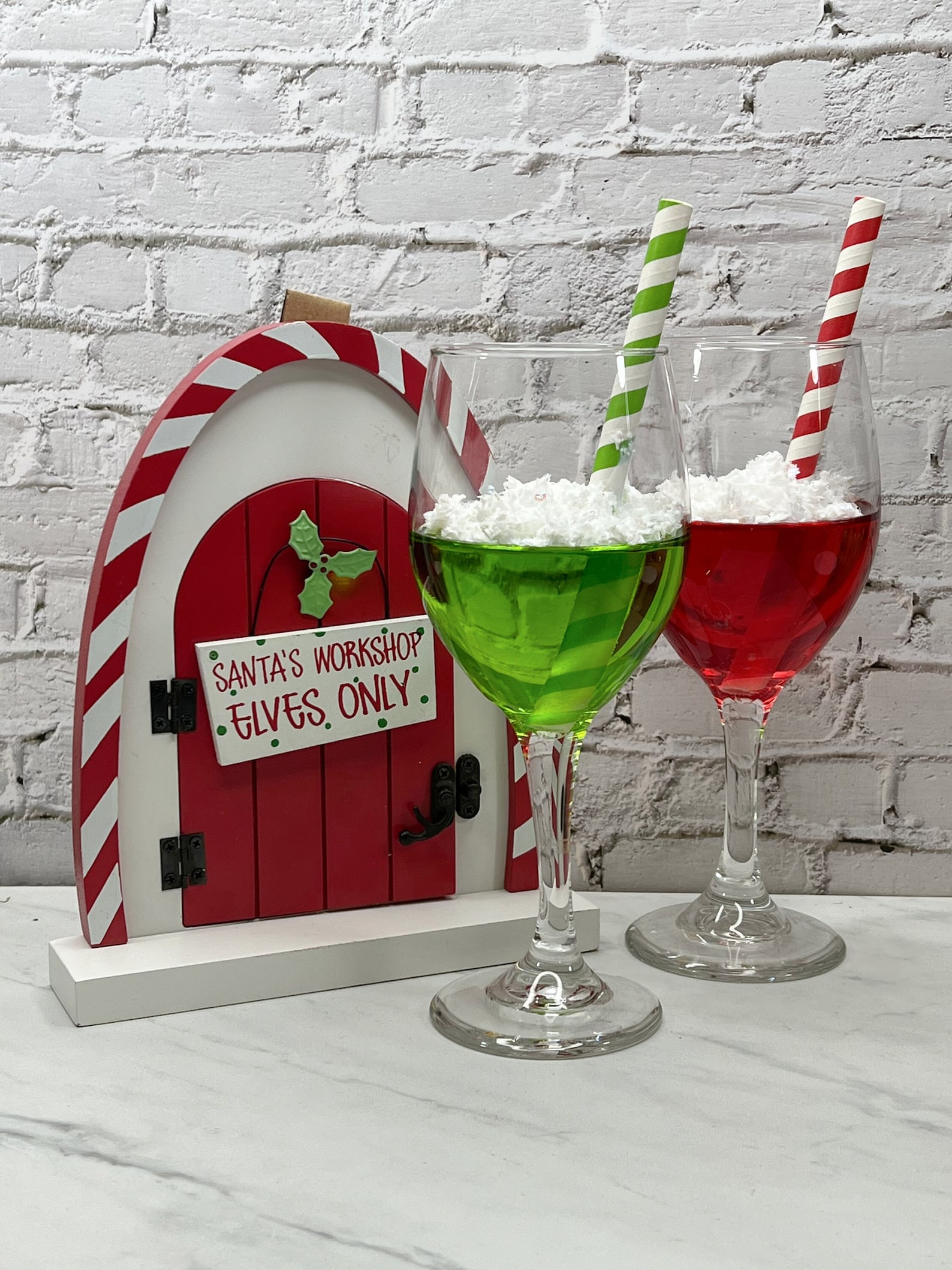 Fake Christmas Wine Fake Alcohol Fake Drinks Fake Snow Red - Etsy