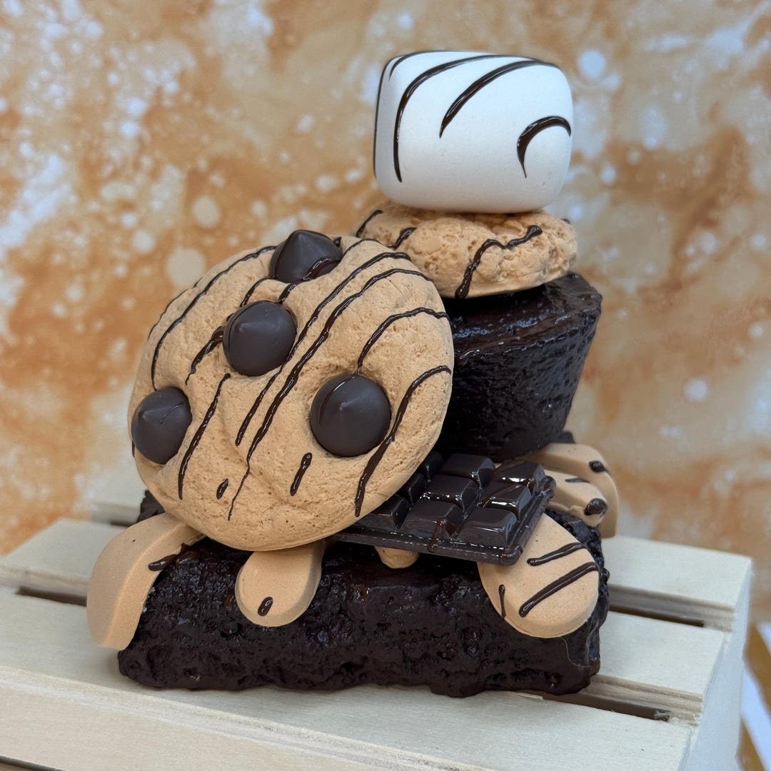 Fake Chocolate Stack ** Fake Brownie, Faux Brownie, Coffee Bar, Fake ...