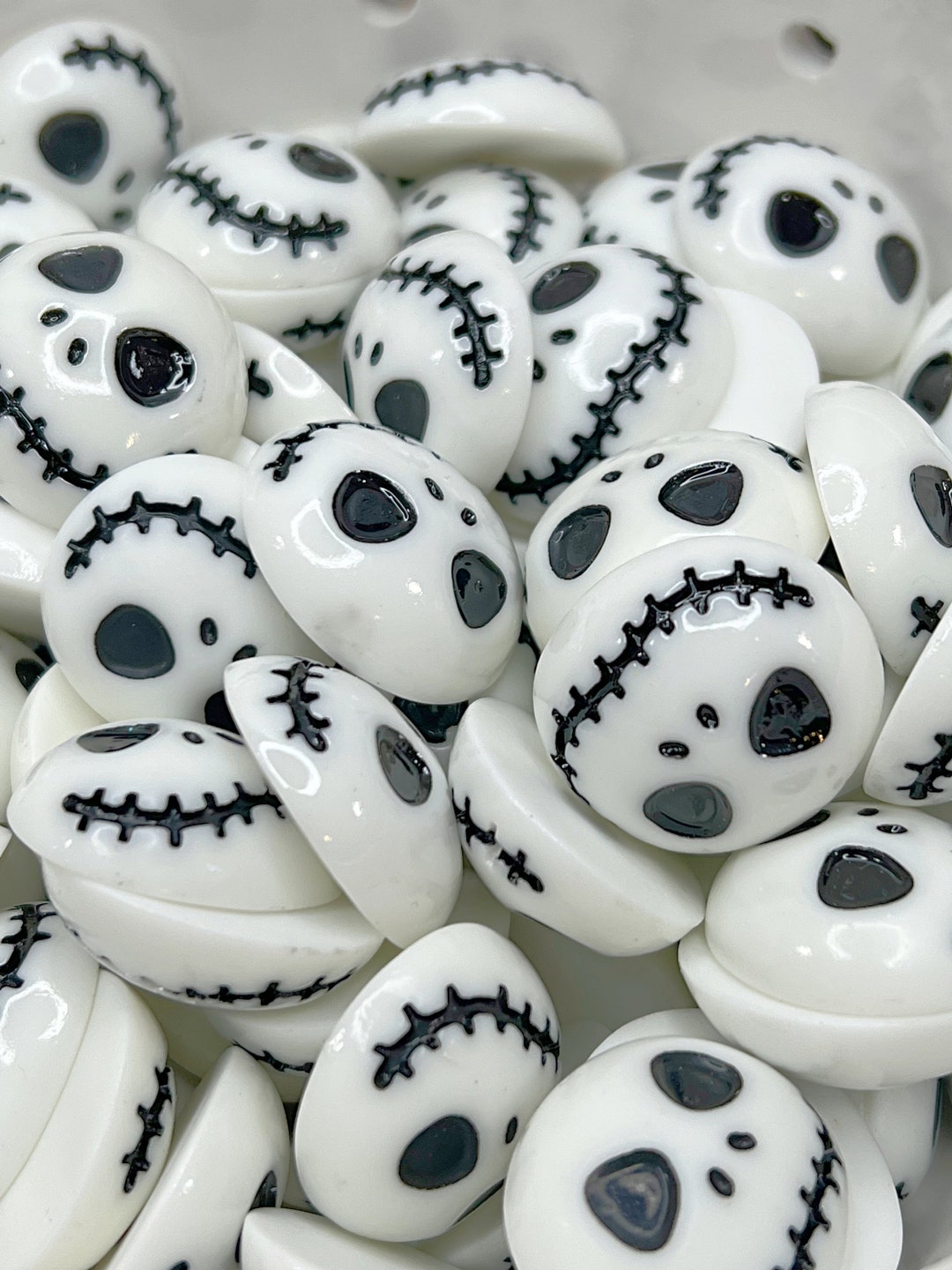 Listing is for 3 * Jack, Skeleton, Nightmare Before Christmas, Flatback ...