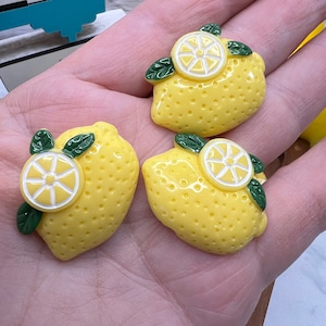 Set of 2 * Artificial Lemon Pieces, Plastic Lemon Pieces for Party ...