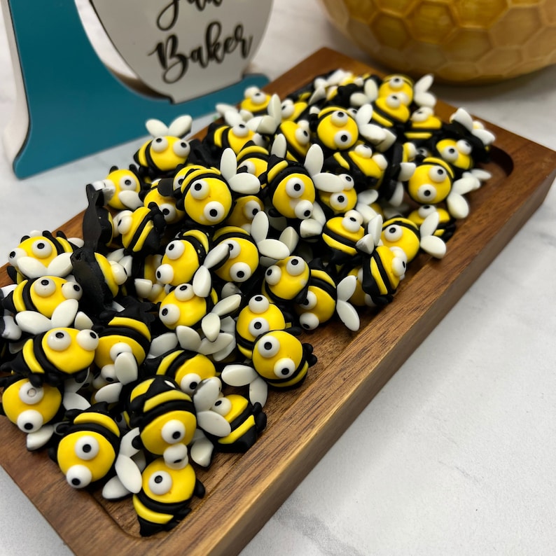 Set of 2 * Bumblebee, Bee, Sugar Flower, Bee Honey, Treat Topper ...
