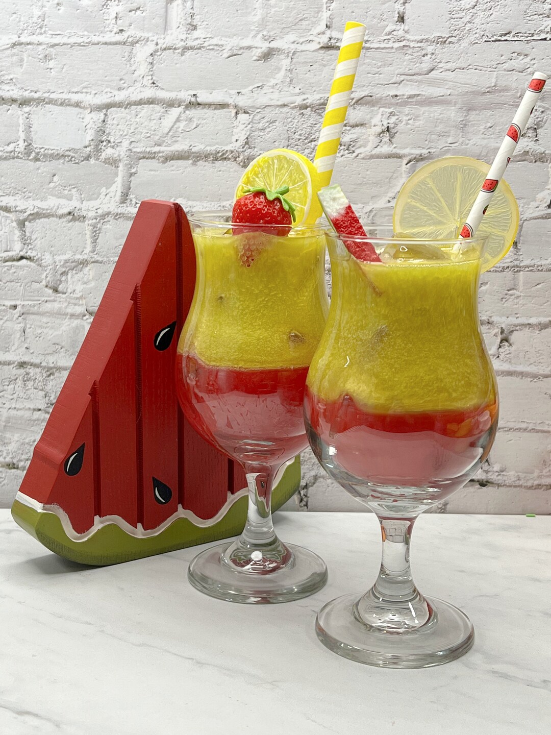 Fake Sangria Glass * Fake Alcohol ~ Fake Drinks ~ Summer Sangria ...