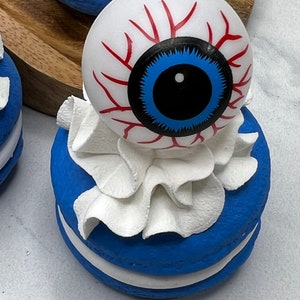 Faux Halloween Macaroon Fake Macaroon, Fake Macaron, Eyeball on Top ...