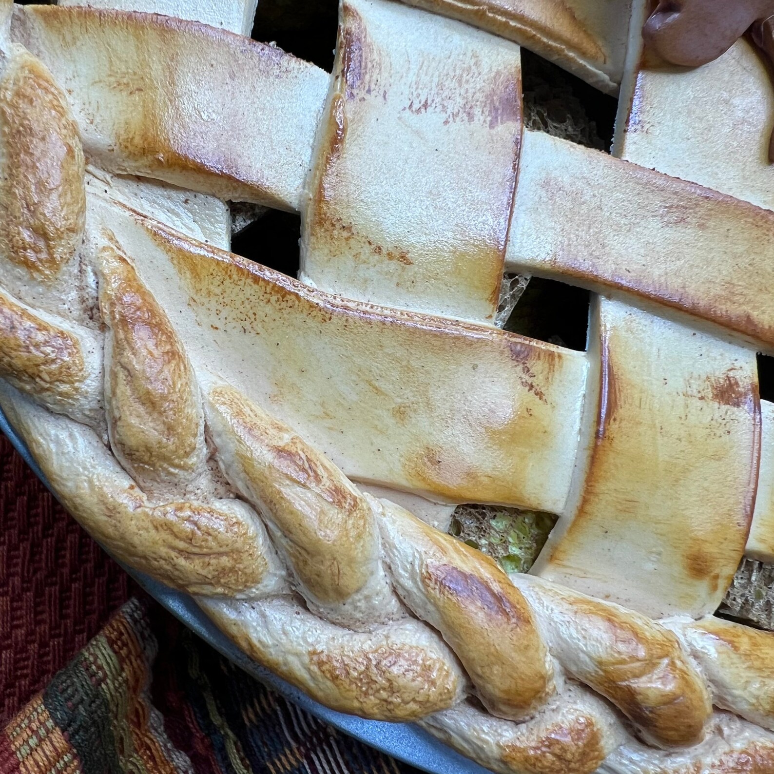 Fake 11" Apple Pie * Clay, Resin, Fake Food, Mini Pie, Apple Pie for ...