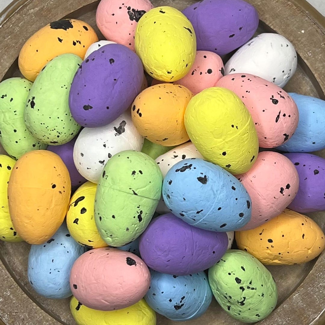 Set of 7 Mixed or 10 Same Color ** Foam Easter Egg, Speckled Egg ...