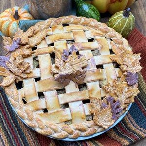 Fake 11" Apple Pie * Clay, Resin, Fake Food, Mini Pie, Apple Pie for ...
