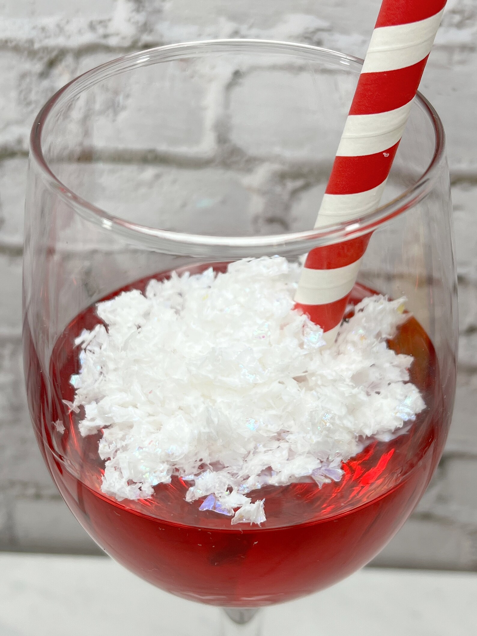Fake Christmas Wine Fake Alcohol Fake Drinks Fake Snow Red - Etsy