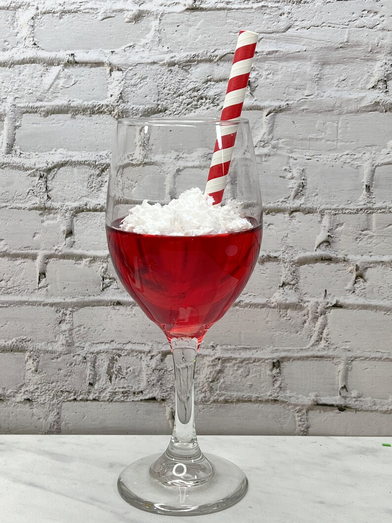 Fake Christmas Wine Fake Alcohol Fake Drinks Fake Snow Red - Etsy