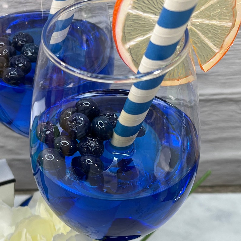 Fake Blueberry Lemonade * Fake Drinks, Summer Drinks, Summer Decor ...