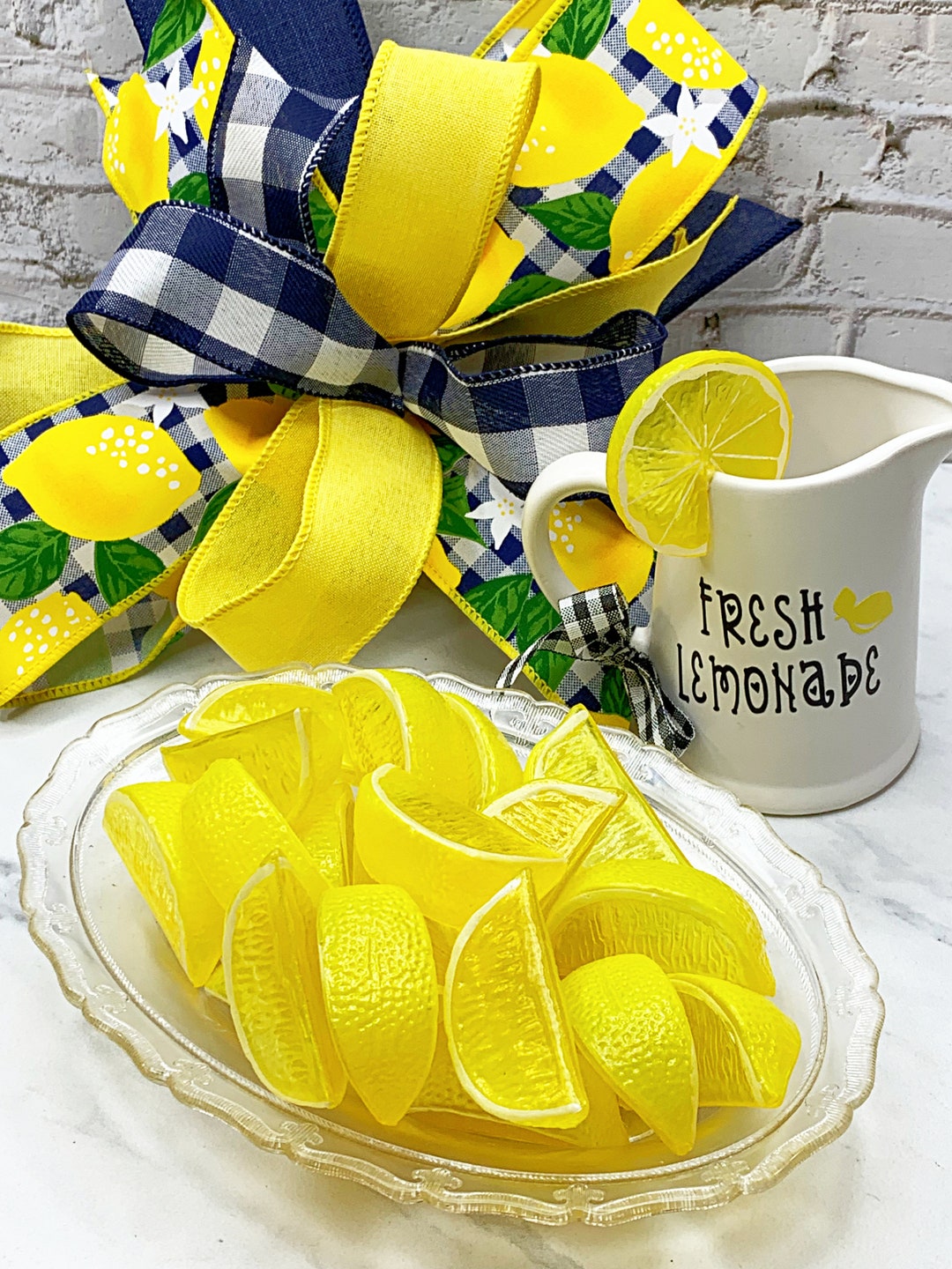 Artificial Lemon Wedge ** Lemon Slice, Artificial Lemon, Large Lemon ...