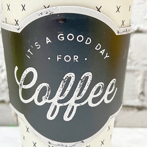 Set of 4 * Kindness Coffee Cup, To-go Cup, Disposable Coffee Cup, Happy ...