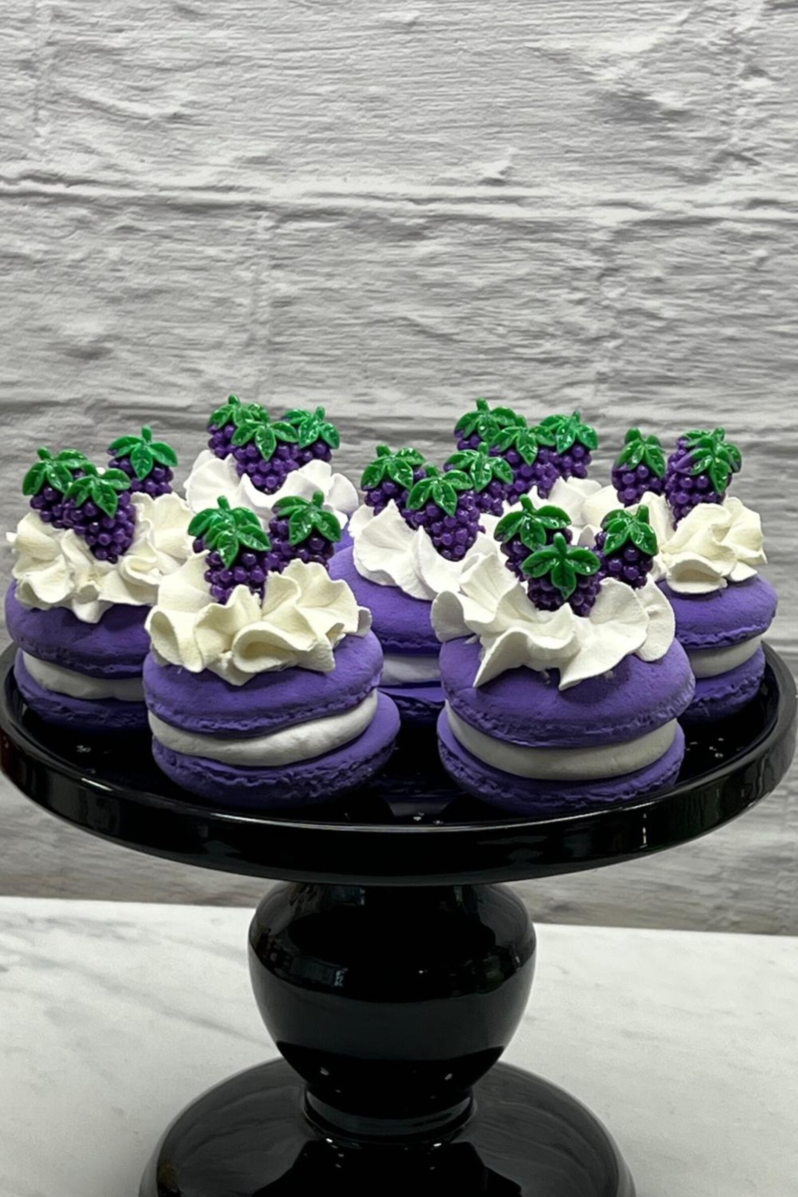Faux Grape Macaroon * Handmade Fake Grape Macaron, Realistic Faux ...