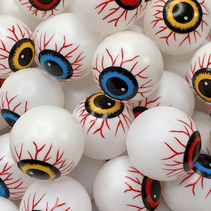 Set of 5 * Fake Eyeballs, Fake Halloween Eyeballs, Spooky Eyeballs ...