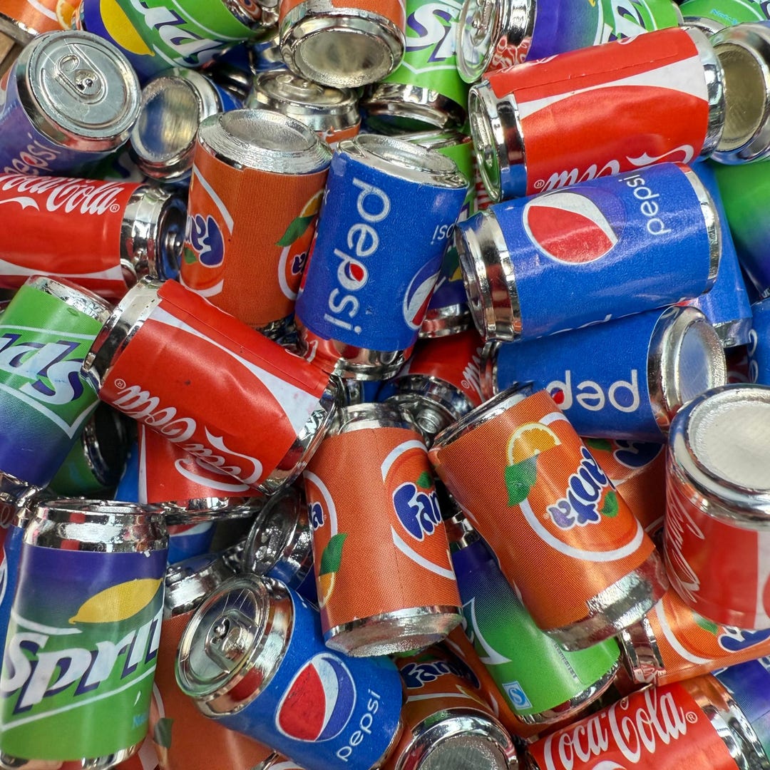 Miniature Soft Drinks, Mini Pepsi, Mini Sprite, Mini Fanta, Mini Coke ...