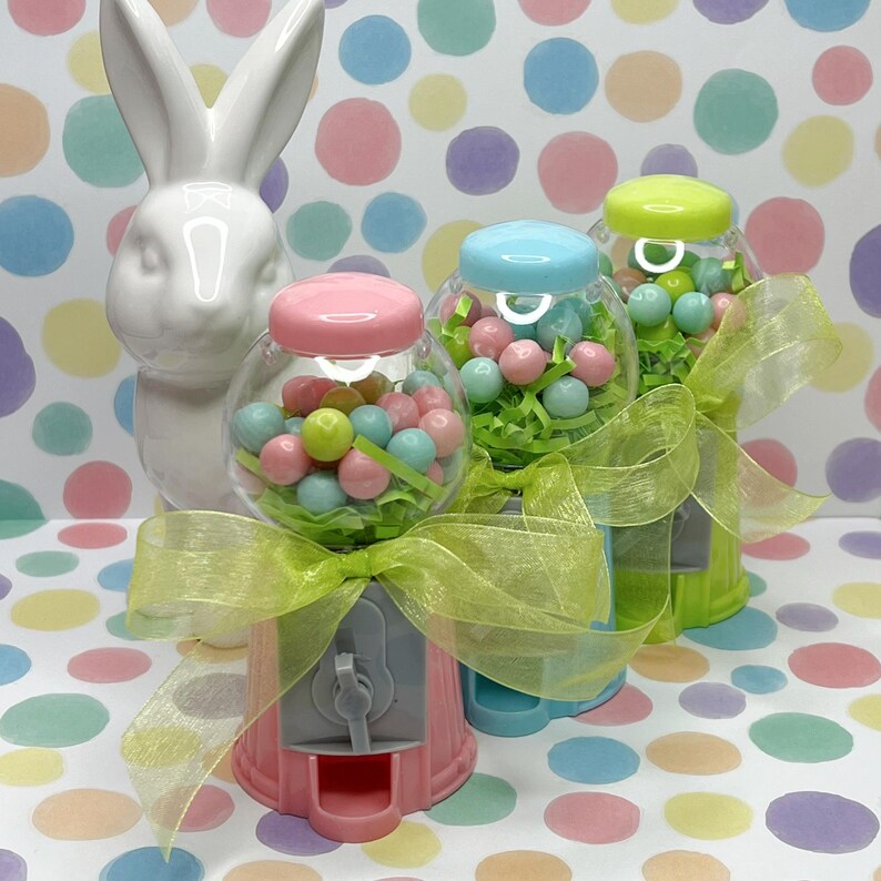 Easter Gumball Machine * Mini Gumball Machine, Bubblegum Machine, Candy ...