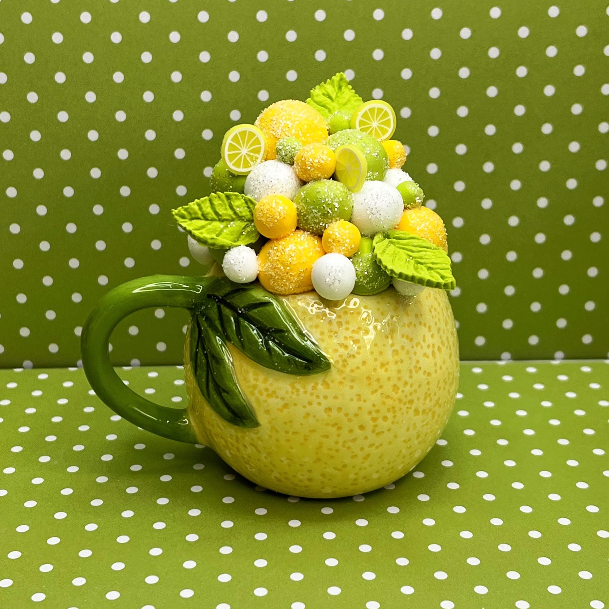 Fake Lemon Bubble Tea ** Lemon Tea, Lemon, Lime, Coconut, Lemon Mugs ...