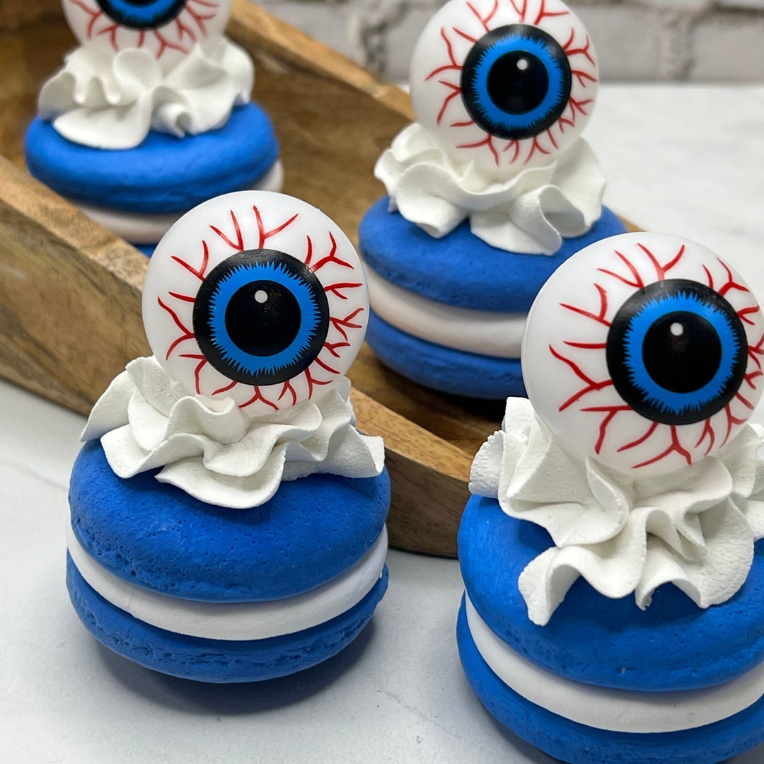Faux Halloween Macaroon * Fake Macaroon, Fake Macaron, Eyeball on Top ...