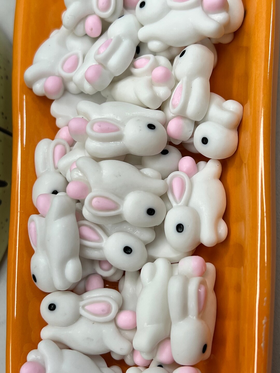 Set of 2 - Fake Bunny, Fake Bunny Running, Pink Ears, Tiered Tray ...