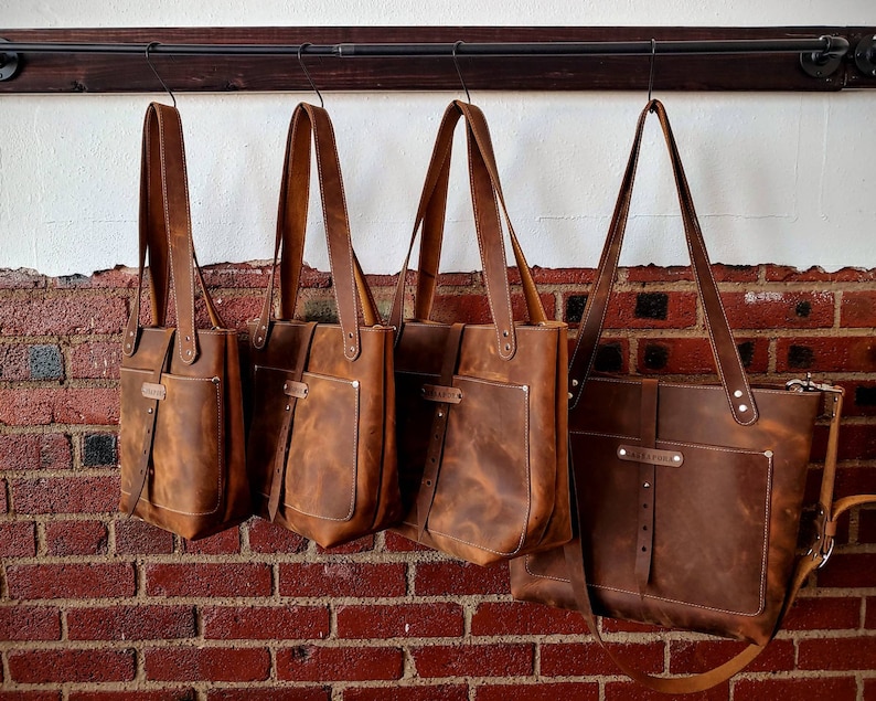 Made to Order Horizontal Leather Totes Read The Listing You | Etsy