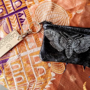 Death Head Hawk Moth, Palmistry Hand, Laser Engraved Small Leather ...