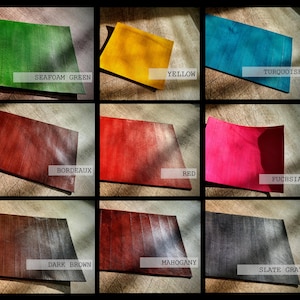 15 Hand Dyed Colors! Key Keeper Ring - Leather Key Chain Snap - Holds 3 ...