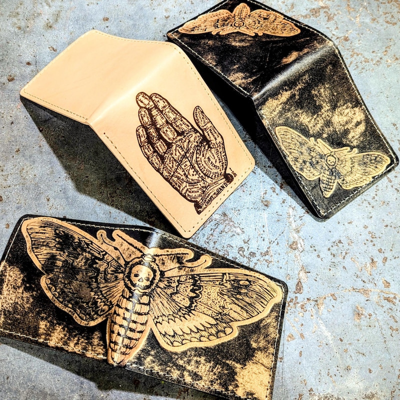 Moth Wallet for Men - Etsy