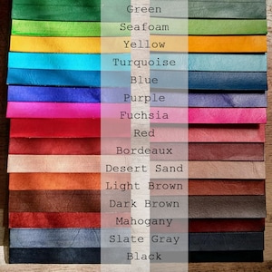 15 Hand Dyed Colors! Key Keeper Ring - Leather Key Chain Snap - Holds 3 ...