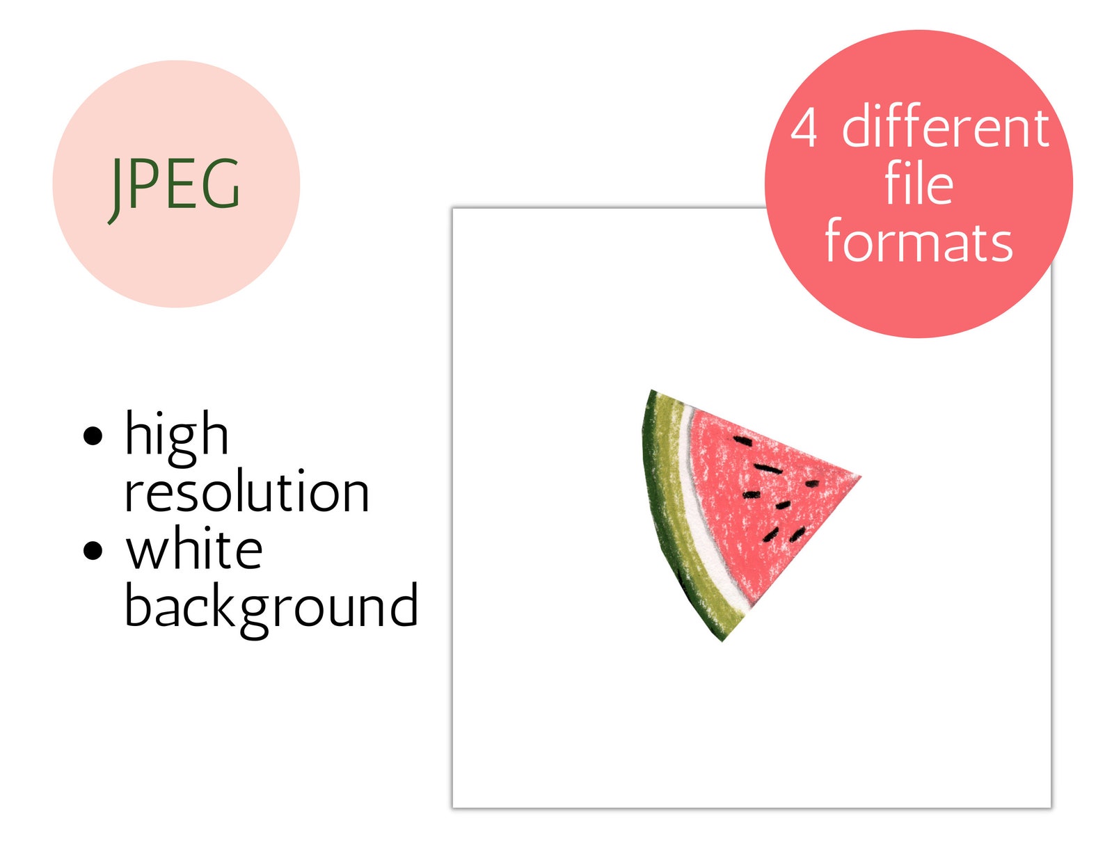Hand Drawn Watermelon Fruit Sticker Sheet PNG Digital Clipart, Summer ...