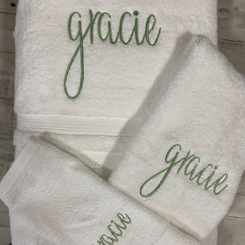 Monogrammed Towels - Etsy