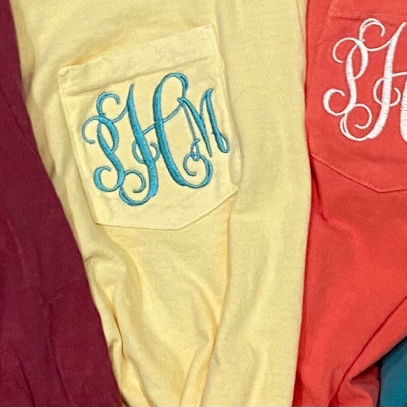 Pocket Monogram - Etsy