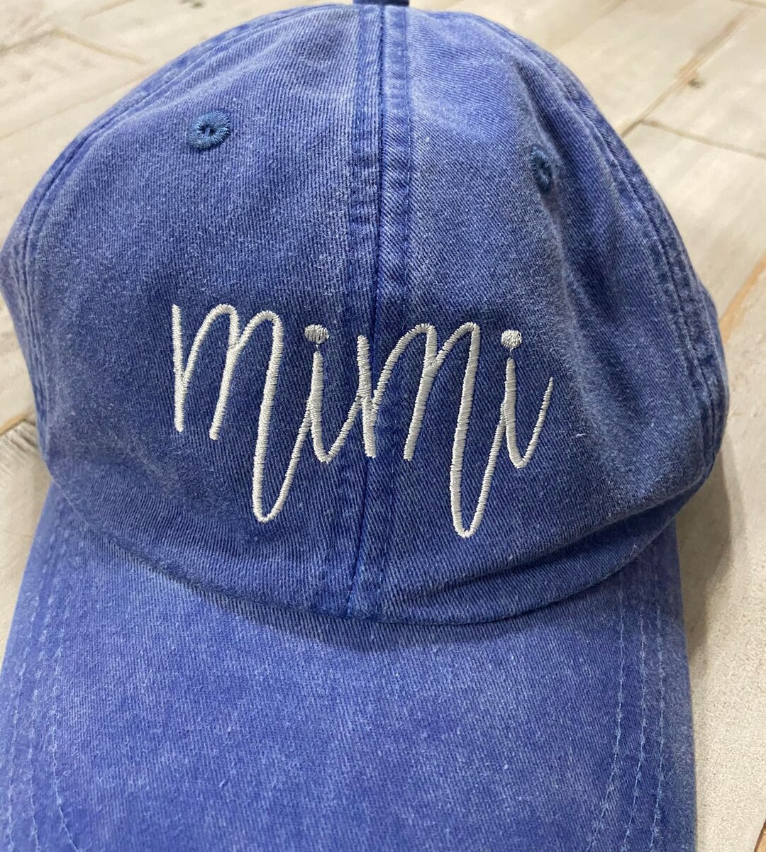 MIMI EMBROIDERED CAP - Unisex Sizes - Beach Cap - Nana Hat - Mom Cap ...