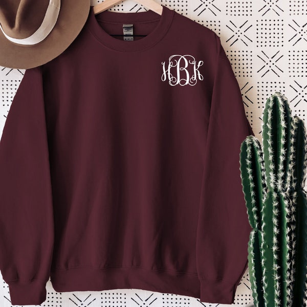 Monogram Sweatshirt - Etsy