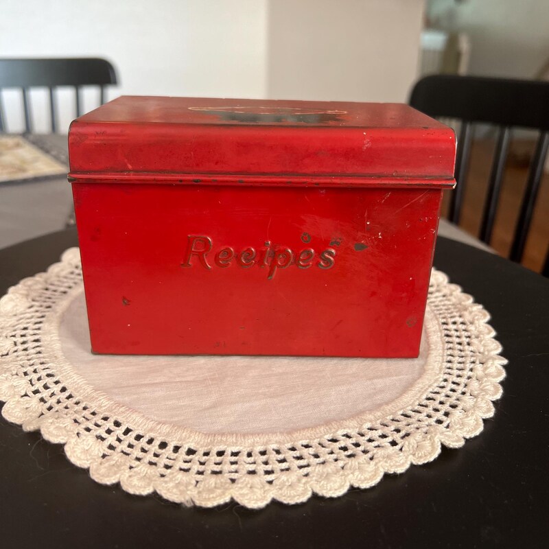 Metal Recipe Box - Etsy
