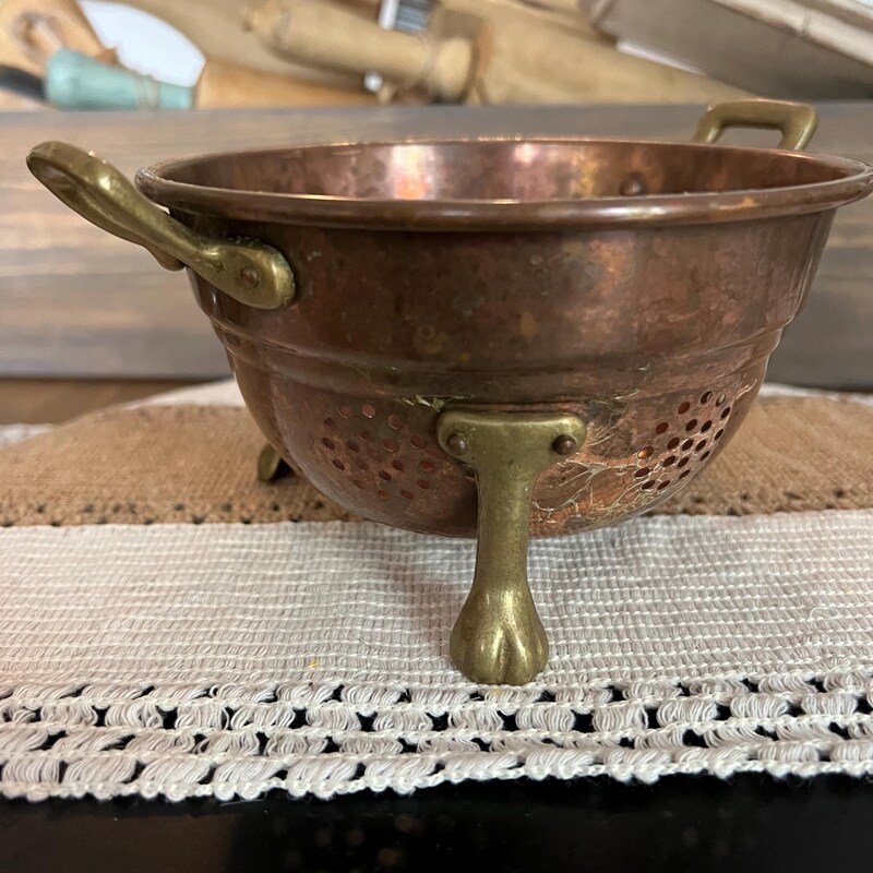 Copper Colander - Etsy