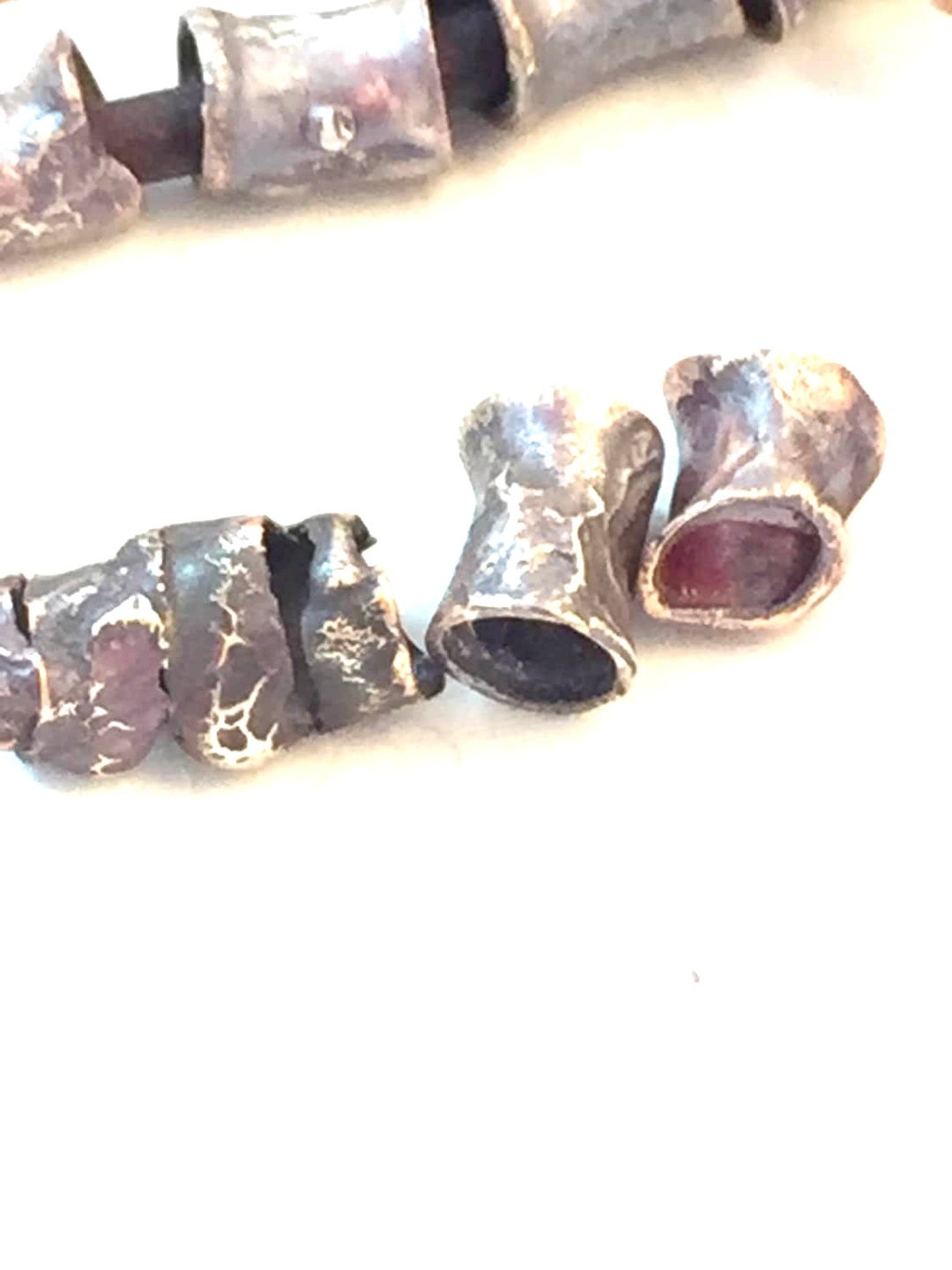 Reticulated Sterling Silver Dread Bead, Handmade Hair Accessory - Etsy