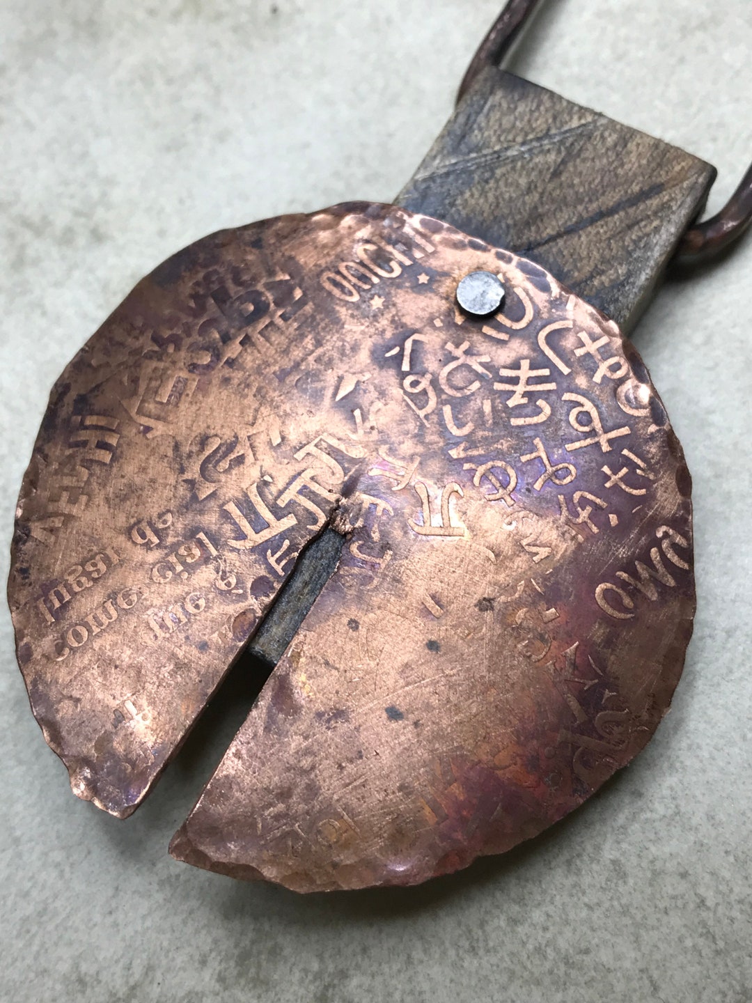 Mens Modern Industrial Primitive, Pendant Necklace,handmade in Wood ...