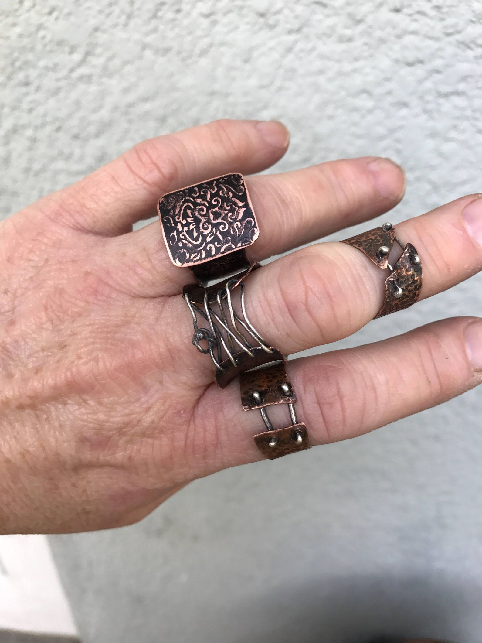 Custom Made Ring Band Made Just for You Copper and Sterling - Etsy