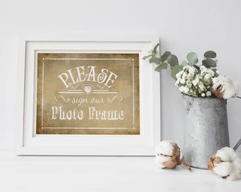 Sign our photo frame | Etsy
