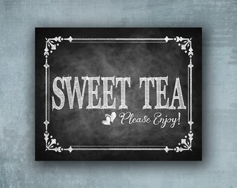 Sweet. Tea Sign - Etsy