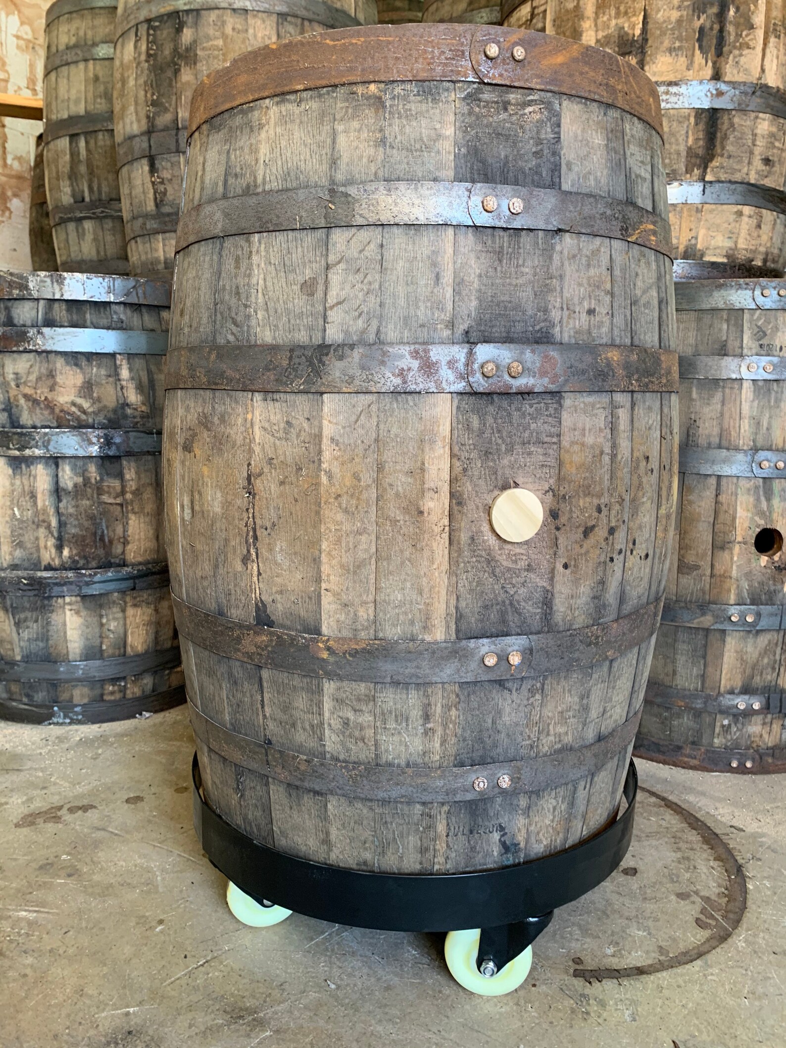 Whiskey Barrel Wheel Base For Barrel 400lb Capacity | Etsy