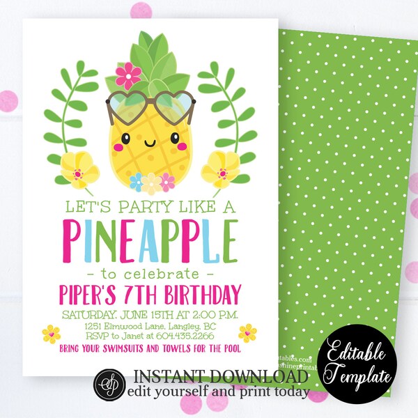 Party Like a Pineapple - Etsy